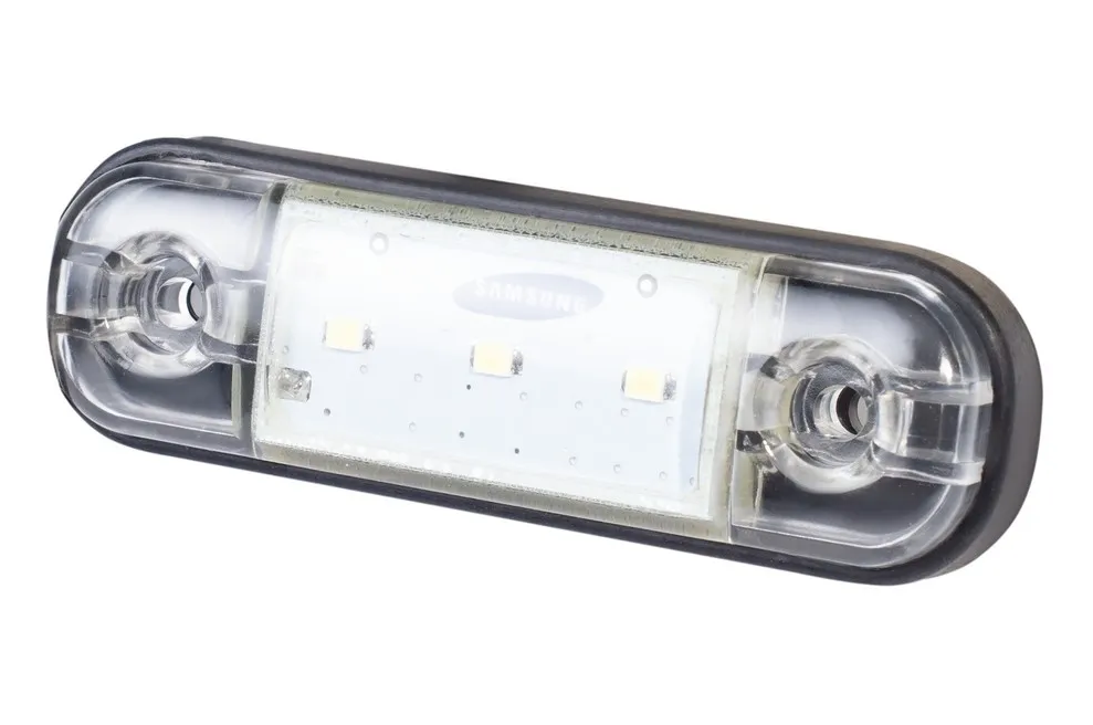 Фонарь габаритный накладной led белый (красный свет) c проводом\ schmitz (техавтосвет)