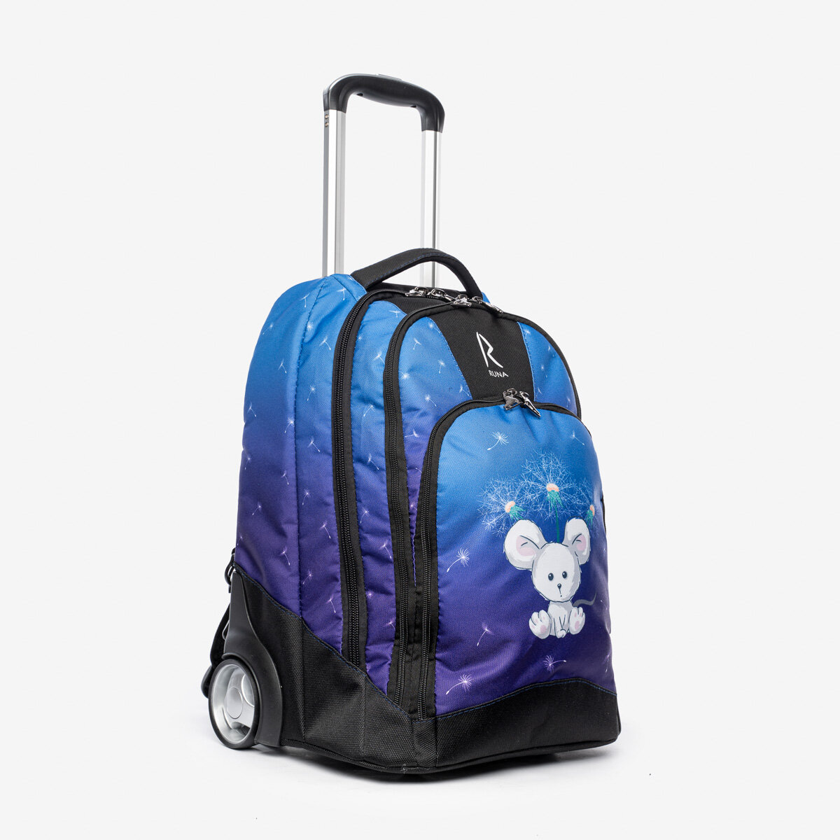 Сумка-рюкзак на колесах "RUNA", Мышки, для фигурных коньков, роликов, одежды, экипировки и аксессуаров