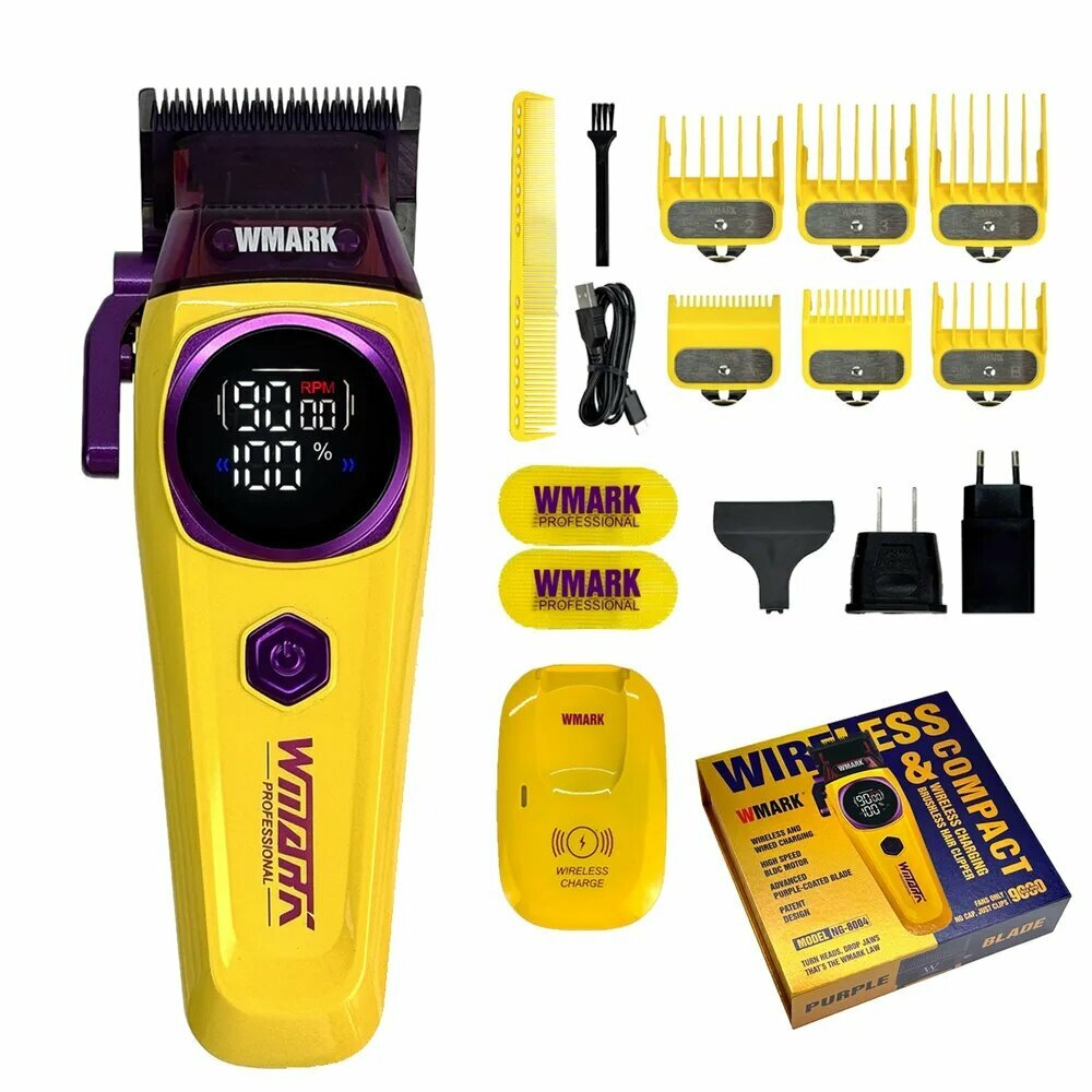 WMARK Машинка для стрижки NG-8004, желтый