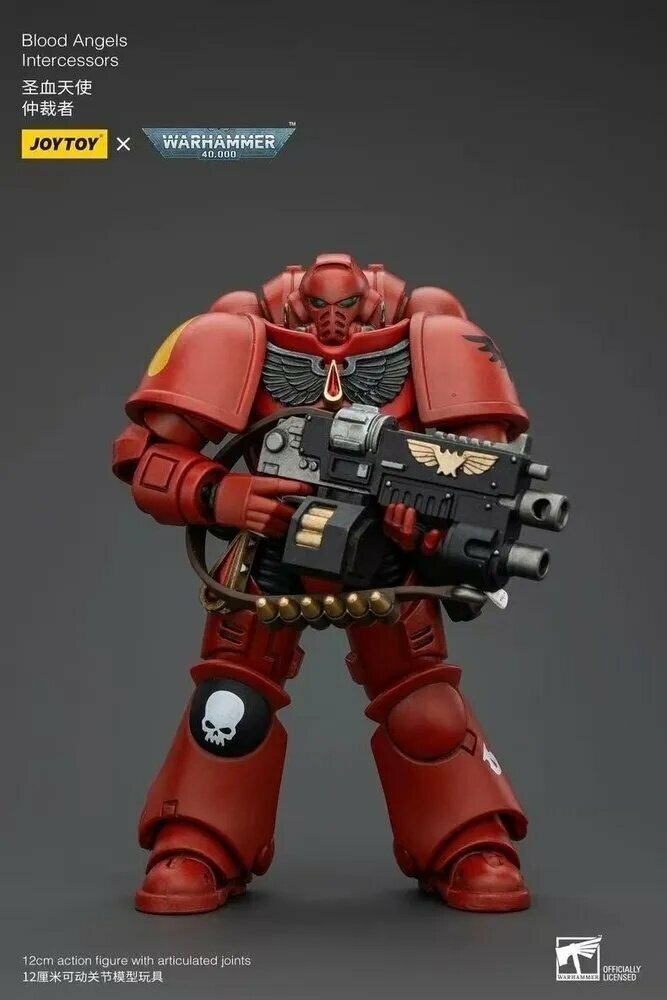 Фигурка JOYTOY Warhammer 40000 Blood Angels Terminator Squad Terminator with Assault Cannon / Фигурка Joy Toy Кровавые Ангелы Терминатор с штурмовой пушкой