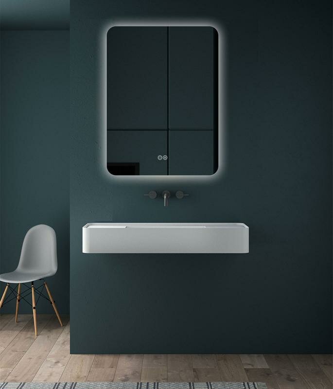 Vincea Зеркало LED VLM-3BE600-2 600х800 c сенсорным выключателем и диммером, антизапотевание Vincea