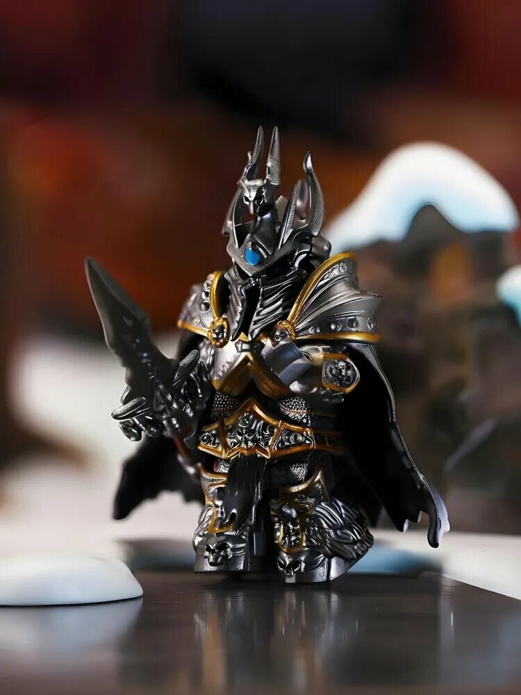 Совместимый конструктор Warcraft: Король-лич Артас MOC, коллекционная фигурка (Китайский аналог)
