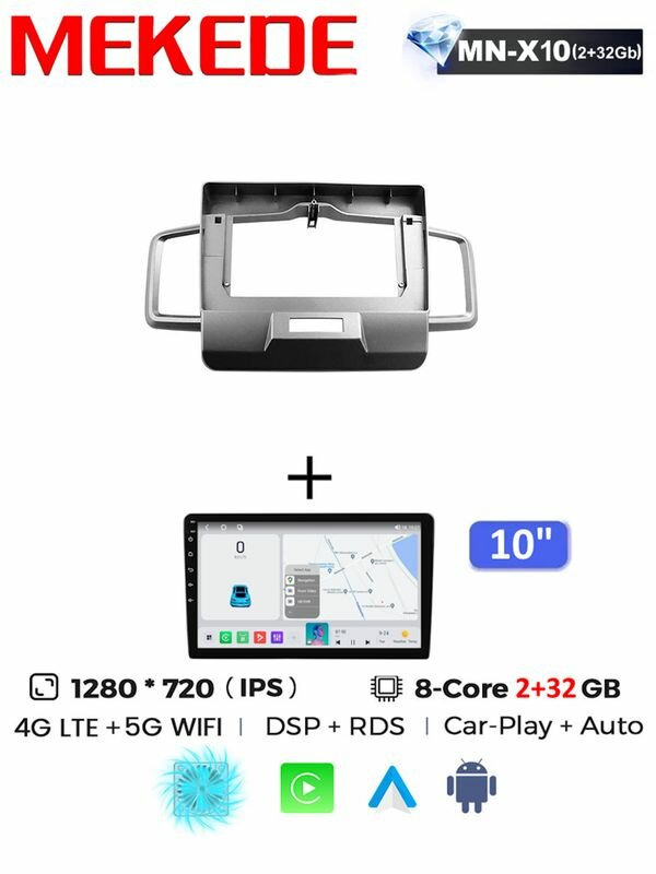 Магнитола 10.2" Mekede MN X10 Pro 2/32 Gb Honda CR-V 2022-2023 0 din carplay