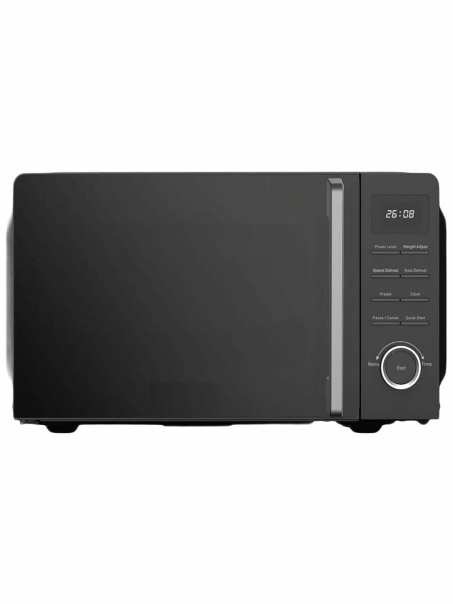 Микроволновая печь Kraft KF20MW7B-301D, Объем 20 литров, Мощность 1100 Вт, С поворотным столом, Черный