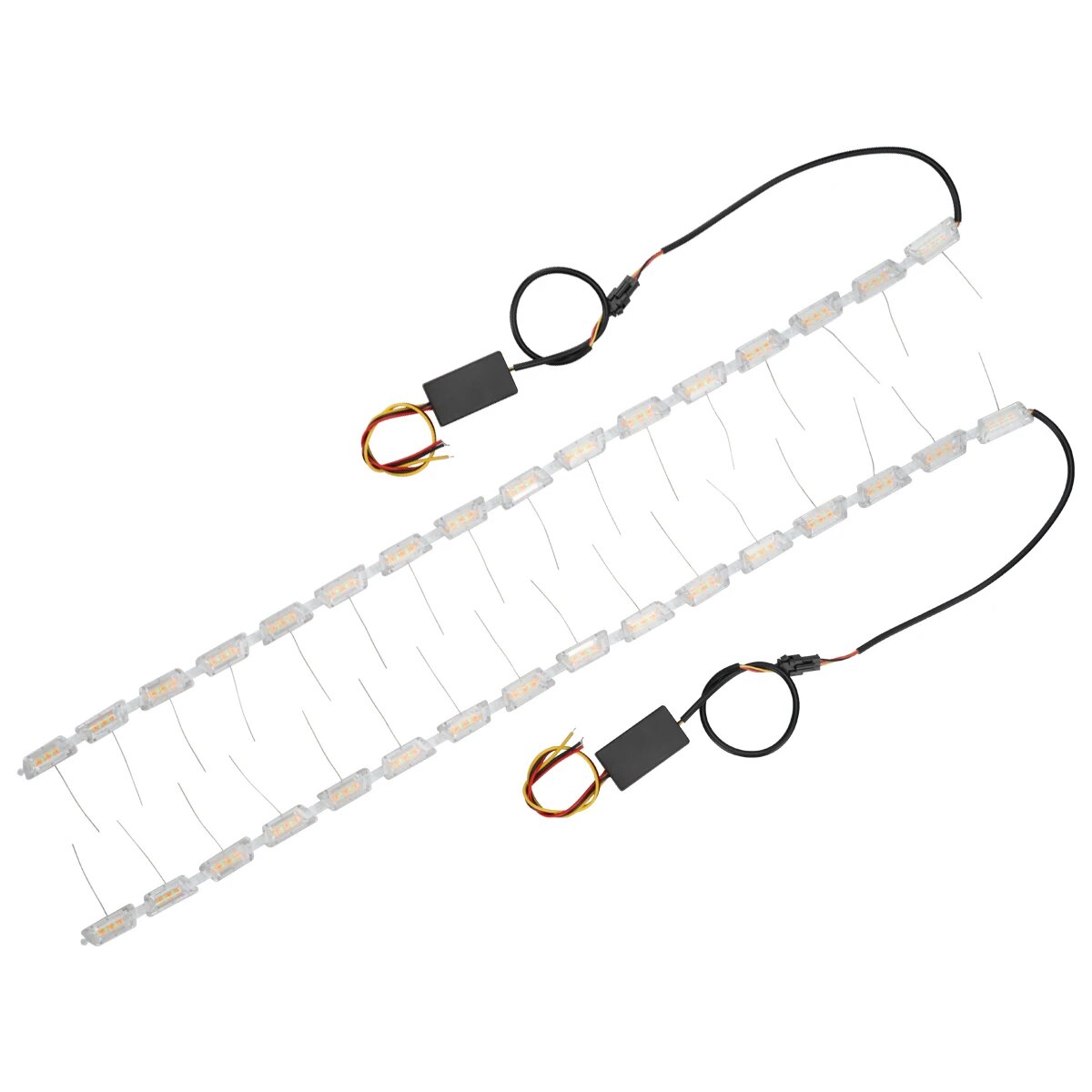 2 Шт, Гибкие Многожильные Водонепроницаемые DRL, 14/16 Светодиодов, Дневные Ходовые Огни, Указатель Поворота, Ангельские Глазки