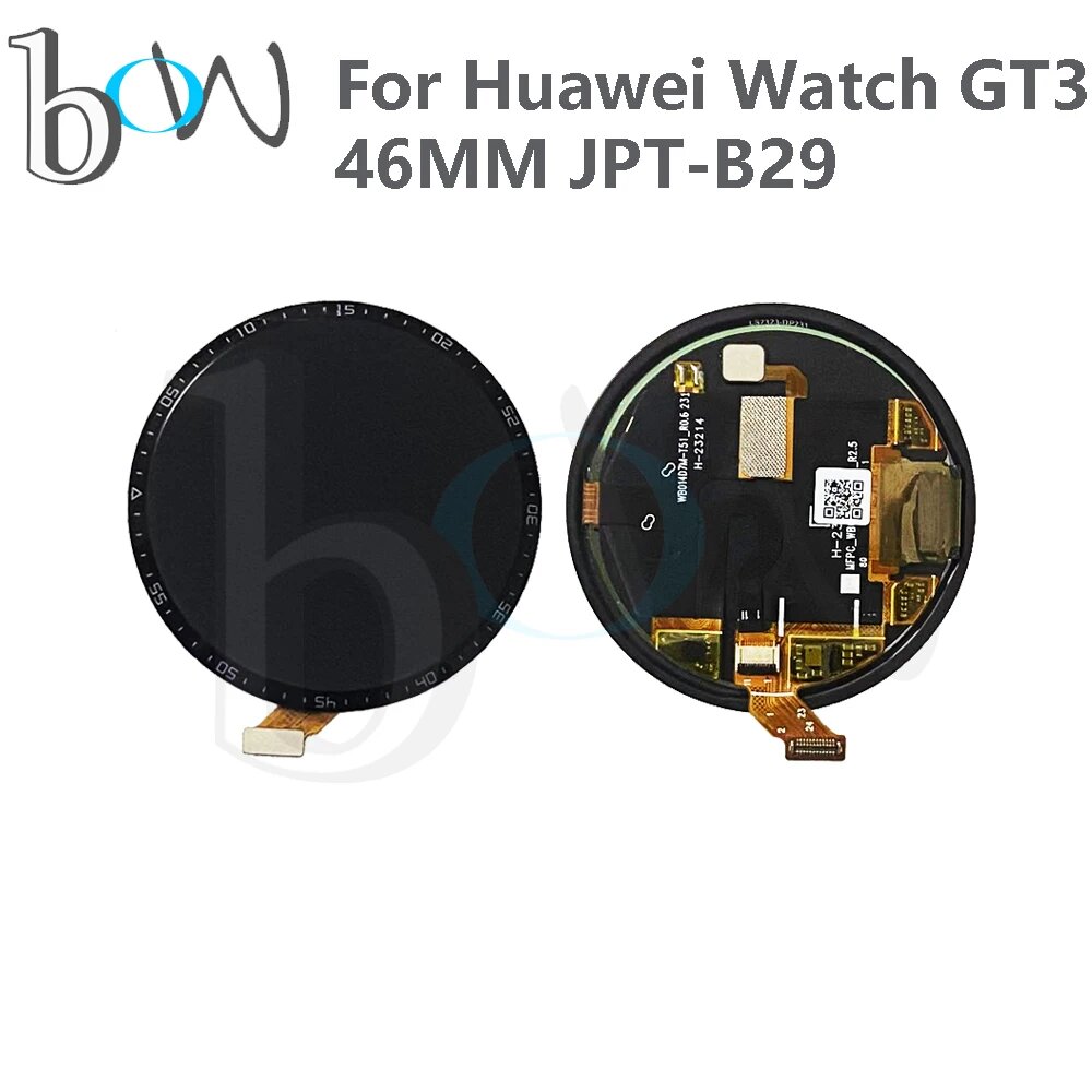 Для Huawei Watch GT3 46 мм JPT-B29 ЖК-дисплей, дигитайзер сенсорного экрана, стеклянная панель, полная сборка, часы для Huawei GT3 JPT-B29 LCD