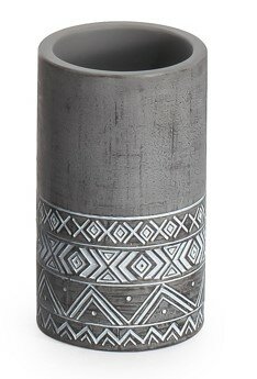 Стакан для зубных щеток Joy Home цемент с этническим узором, 150 мл