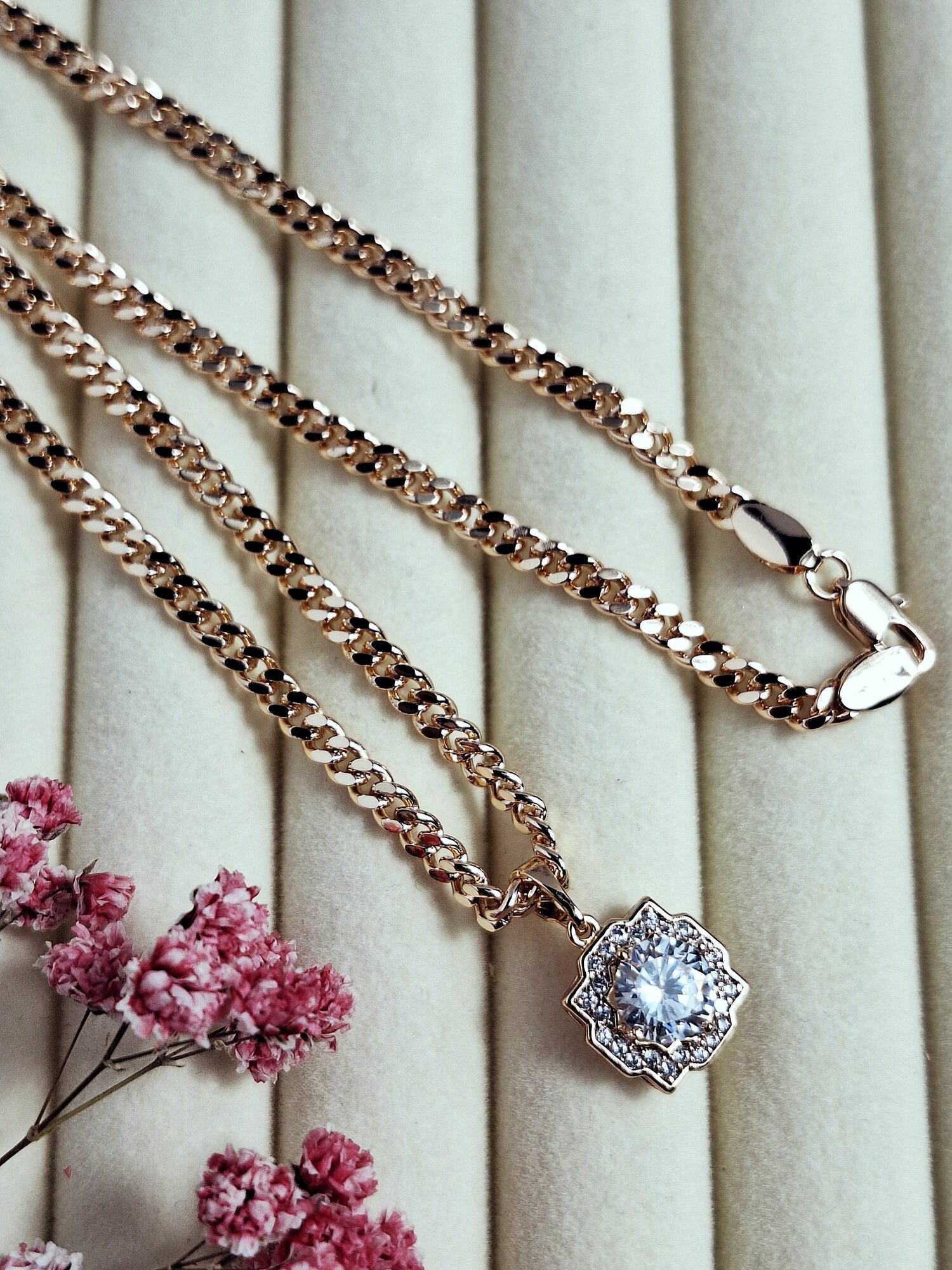 Колье, искусственный камень