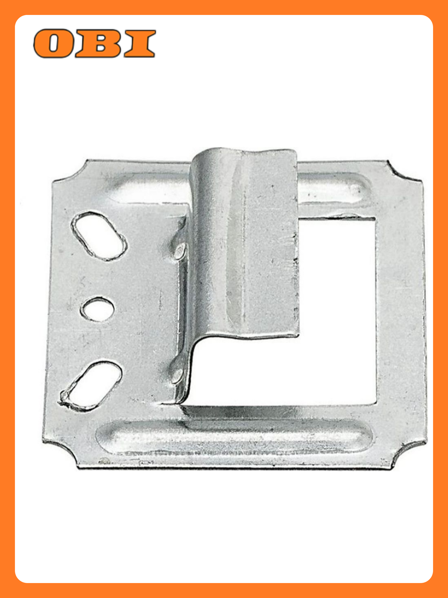 Кляймер Стройбат, для блок-хауса и вагонки, оцинкованная сталь, 29х25х8 мм, 25 штук