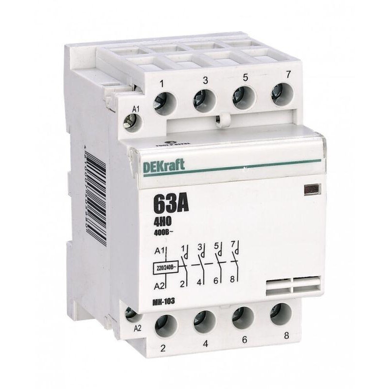 Контактор модульный МК-103 4НО 63А 230В SchE, SCHNEIDER ELECTRIC 18088DEK (4 шт.)
