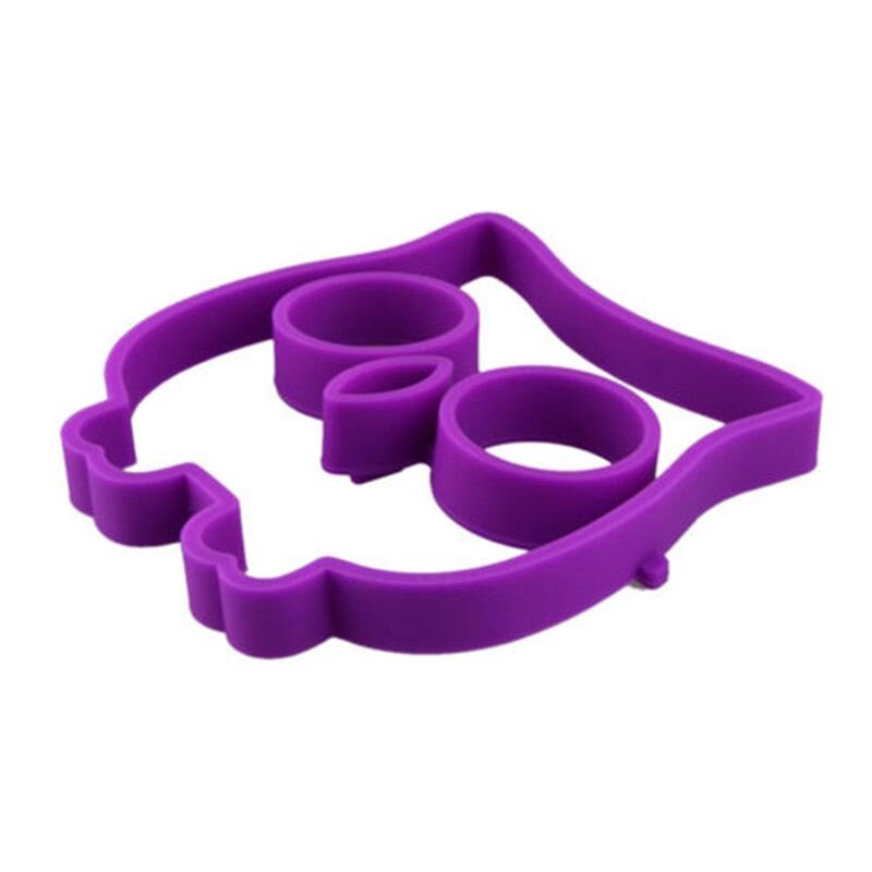 Идеальный подарок: фиолетовые кольца для яиц в форме совы для любителей готовки и завтраков