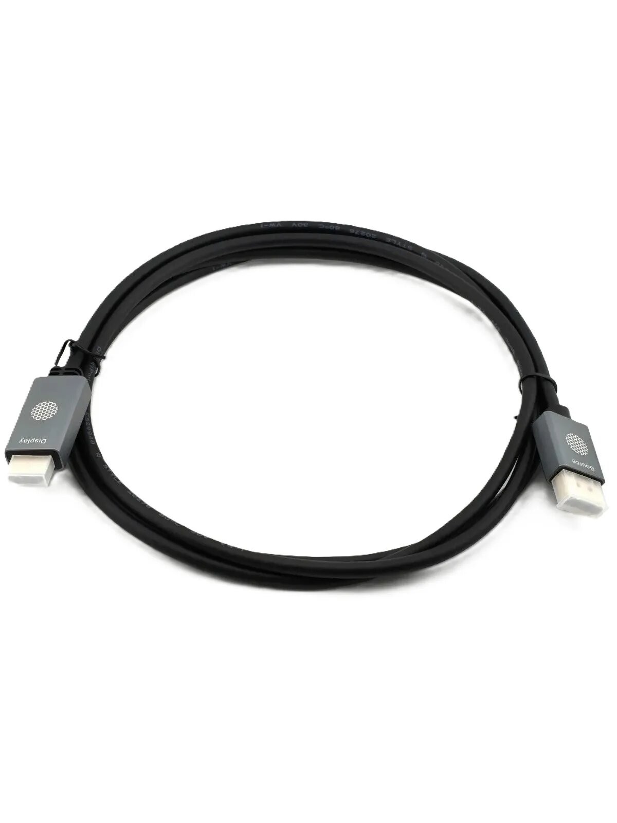 Кабель аудио-видео Cactus CS-DP-HDMI-1.2-2 DisplayPort (m)/HDMI (m) 2м. позолоч. конт. черный