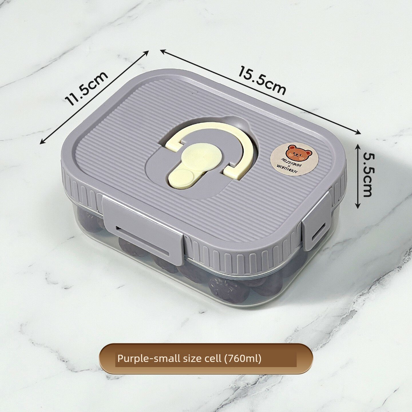 Контейнер для хранения цветочного чая, прозрачная герметичная банка из пищевого пластика с крышкой, с разделителями для