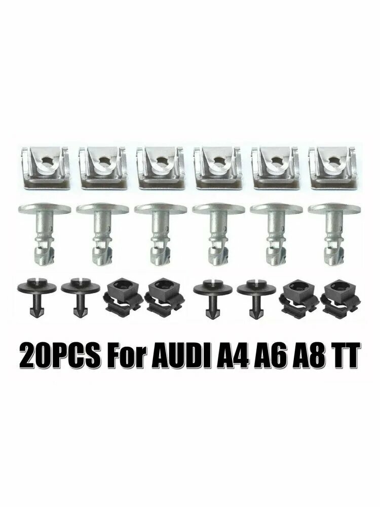 Болт автомобильный, Болт крепежный, 10 мм, 20 шт.