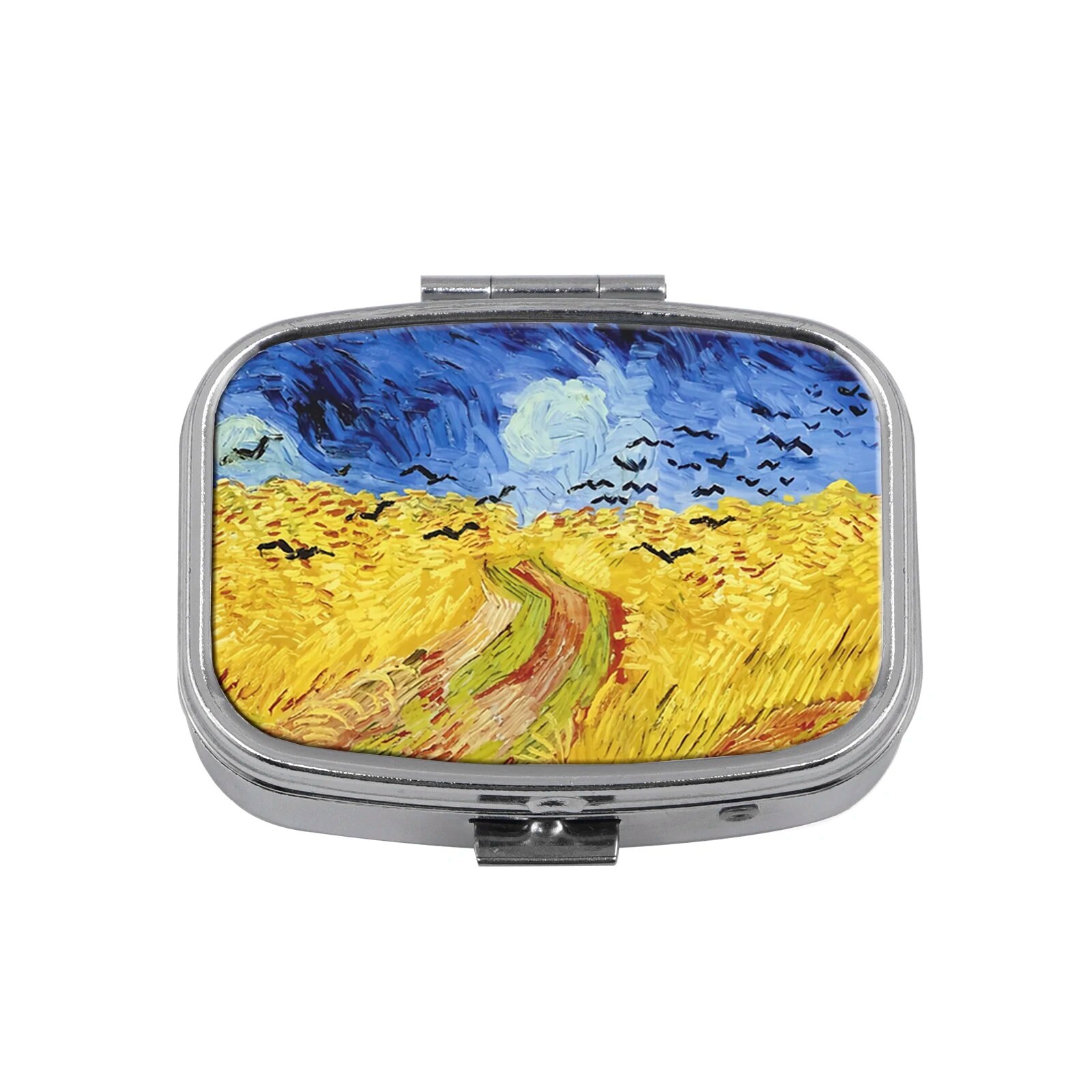 Металлическая аптечка с акриловой росписью 5