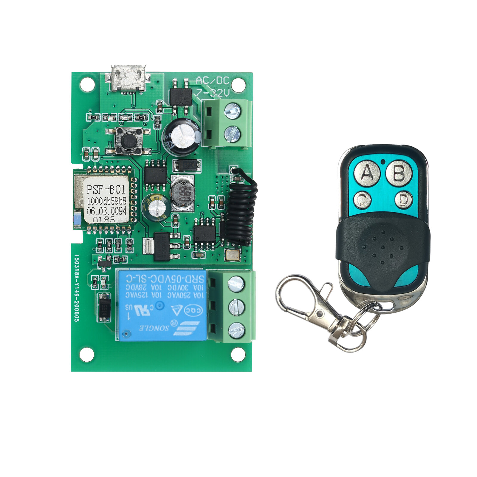 Модуль реле eWeLink DC5V 12V 24V 32V Wifi RF 433MHz беспроводной для умного дома с приложением для телефона, дистанционным управлением, таймером, совместимый с Google Home, для систем контроля доступа, 10A, 2200W, 2.4GHz, 802.11 b/g/n, режимы