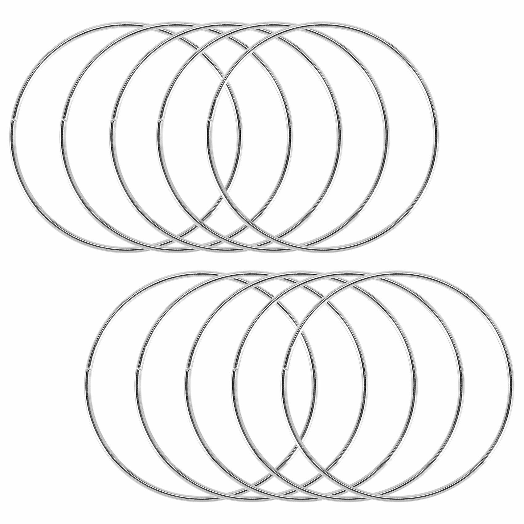Набор из 10 металлических колец для ловца снов (4 дюйма) для поделок своими руками