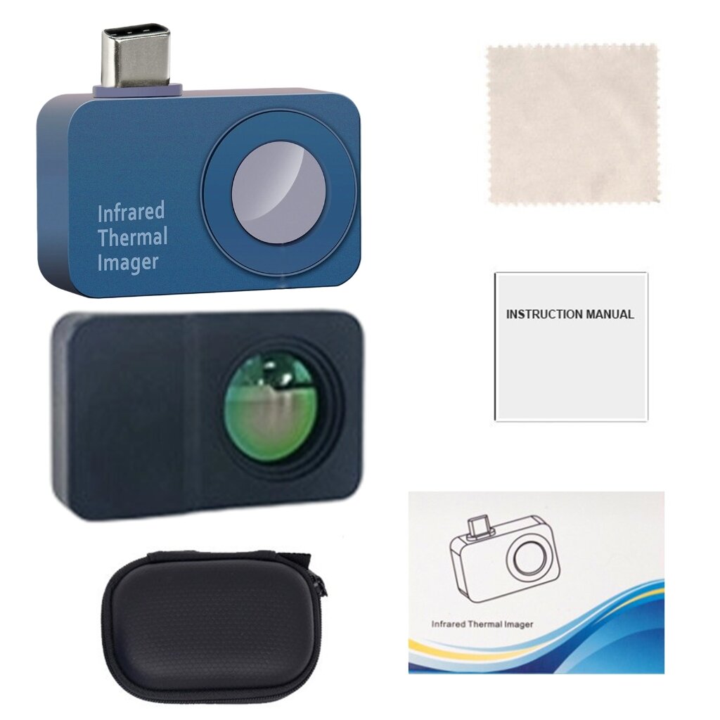 Тепловизионная карта мобильного телефона-с макрообъективом