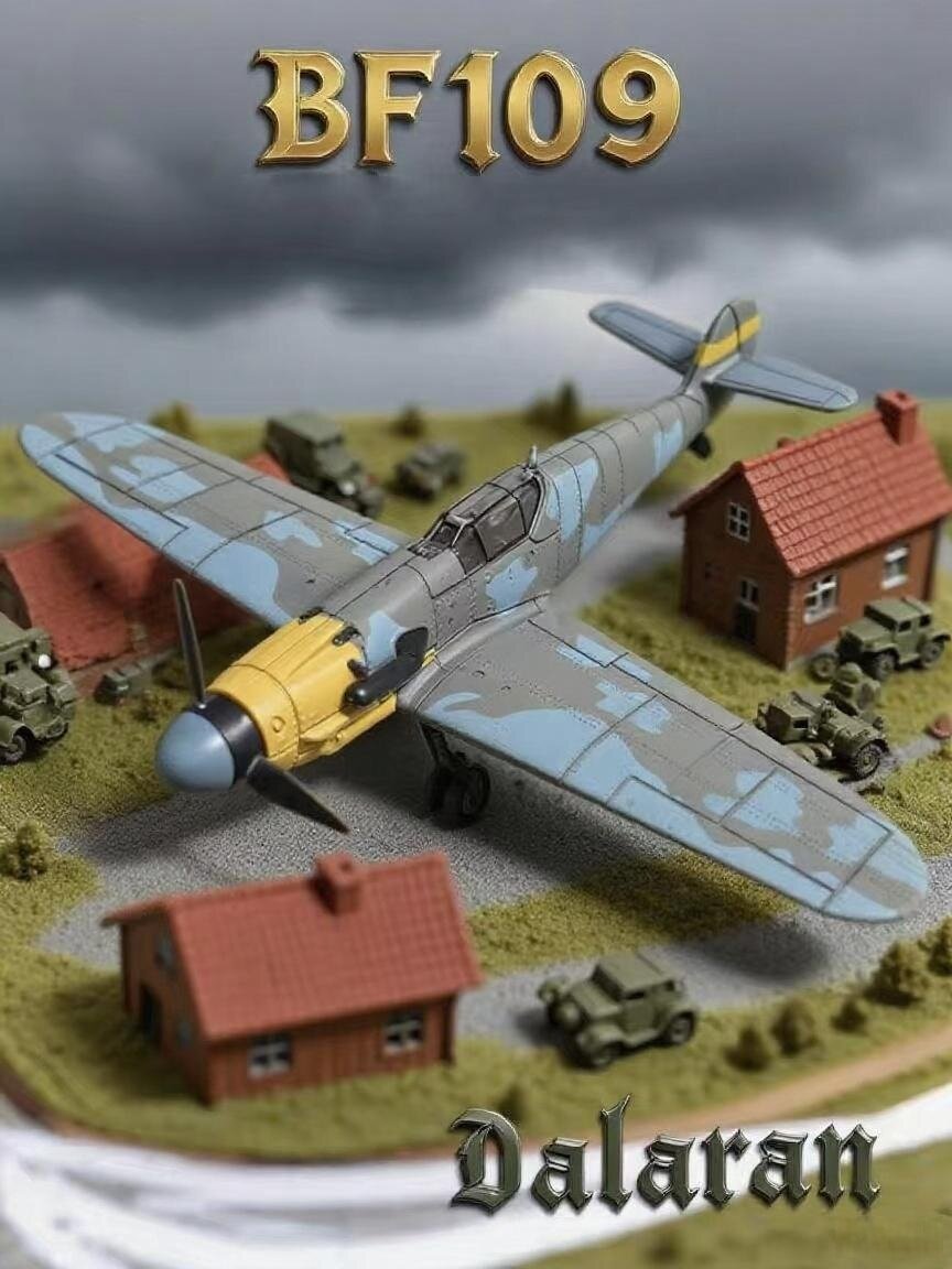 Сборная модель самолета messerschmitt bf 109 1/48, без клея и краски, для любителей авиации - Dalaran