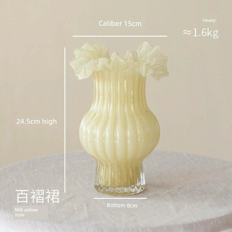 Винтажная ваза Fenton с элитным дизайном, стекло цвета молочного нефрита, французский орнамент для гостиной и