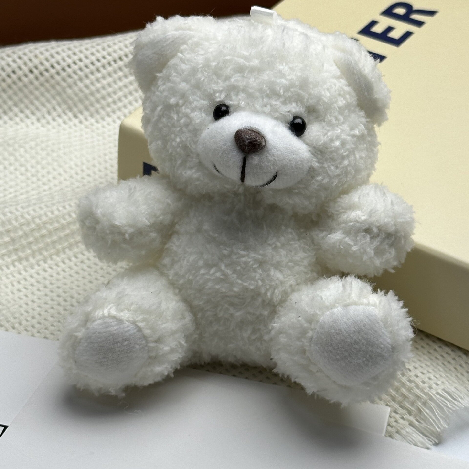 Новый мультяшный вьющийся плюшевый мишка, брелок, милый медведь, плюшевая подвеска, кукла, игрушка, сумка, подвеска,