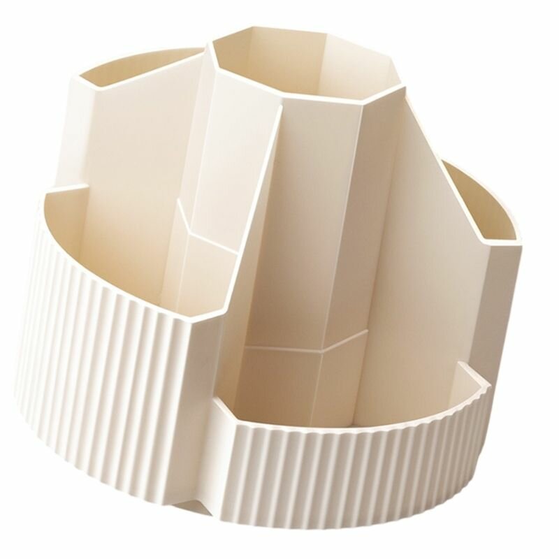 Вращающийся на 360 градусов держатель для ручек большой емкости-белый