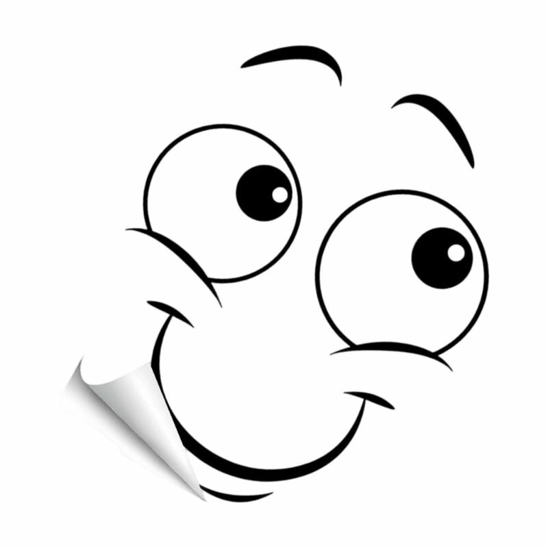 Креативная Мультяшная Забавная Наклейка с эмодзи-SCQ2201 2