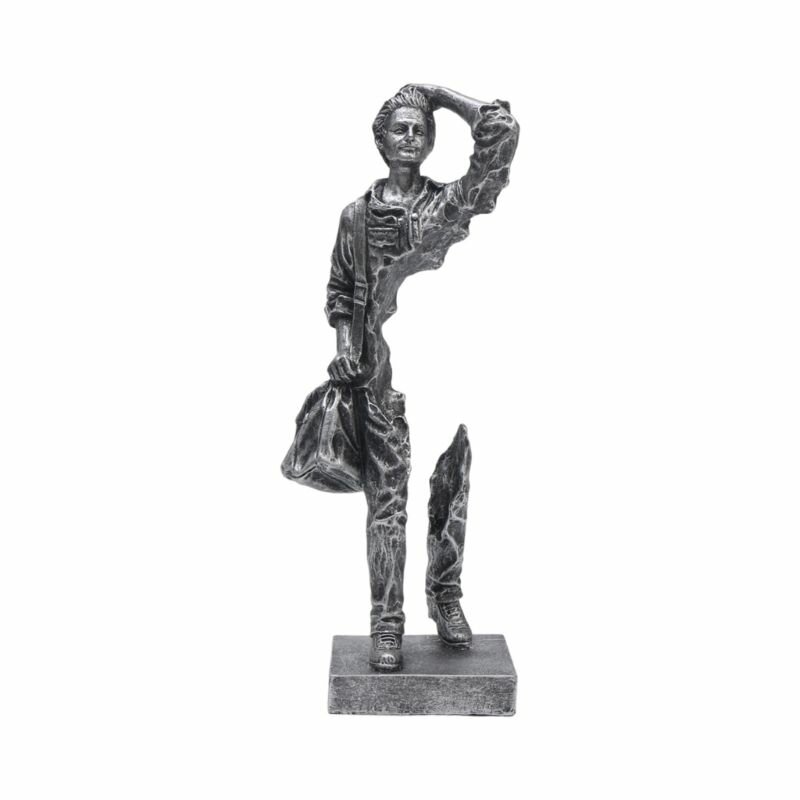 Фигурное художественное украшение силуэта фигуры из смолы-имитация цвета железа