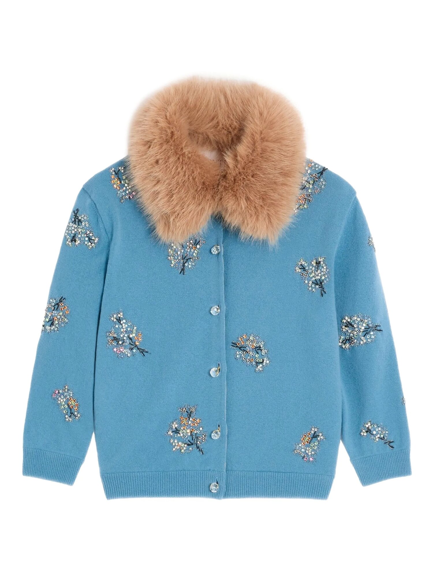 Кардиган Шерстяной кардиган с вышивкой