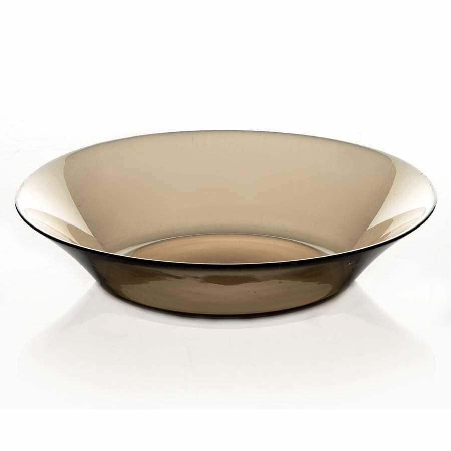 Тарелка Pasabahce броунз, диаметр 220 мм, глубокая, стеклянная 10335SLBZ