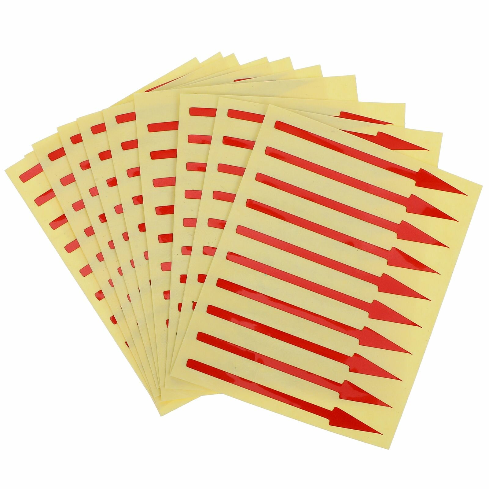 Пластиковые Стрелочные Наклейки Для Манометров, Отличная Читаемость, 100 Штук 5.00X0.50X0.10Cm-DKD-CJ0815