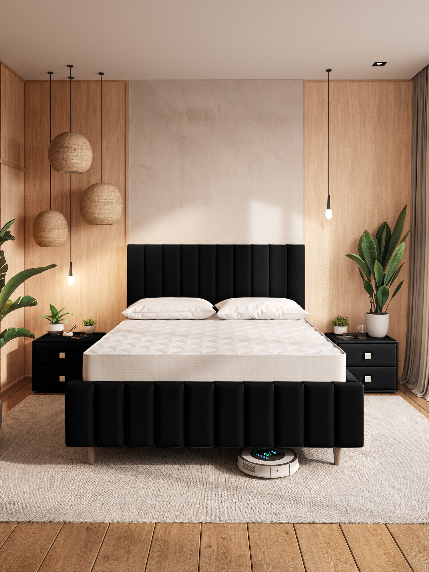 Кровать двуспальная 180х200 с подъемным механизмом, Ницца с мягким изголовьем для дома и спальни, ортопедическое основание, ящик для белья