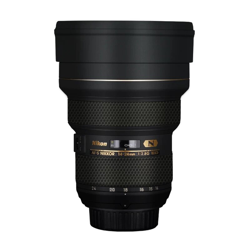 Защитный чехол для объектива Nikon AF-S 14-24mm f/2.8G в матовом черном цвете с полной защитой