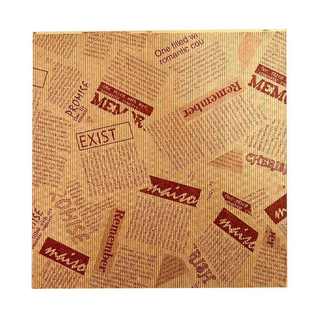 Подпергамент пищевой в листах крафт Газета, Бумага для выпечки