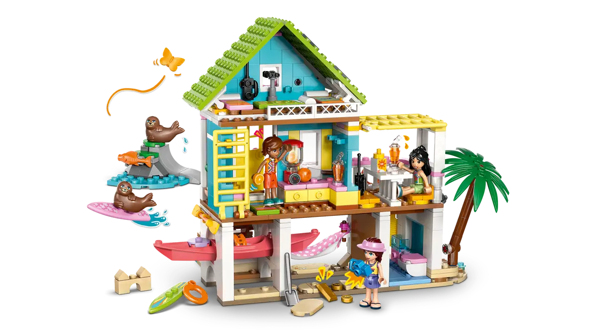 Конструктор LEGO Friends 42699 Пляжный домик с тюленями, 400 деталей — фото 1