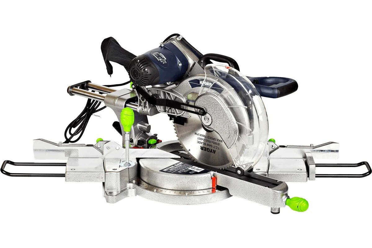 Пила торцовочная сетевая Ayger с диском 305х30х3,2х80T MSH-305/2200