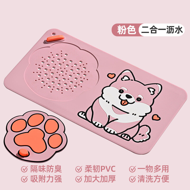 Прямоугольная крышка для сливного отверстия в ванной, защита от запаха, защита от насекомых, кухня, ванная, туалет, милый мультяшный силиконовый стикер для сливного отверстия