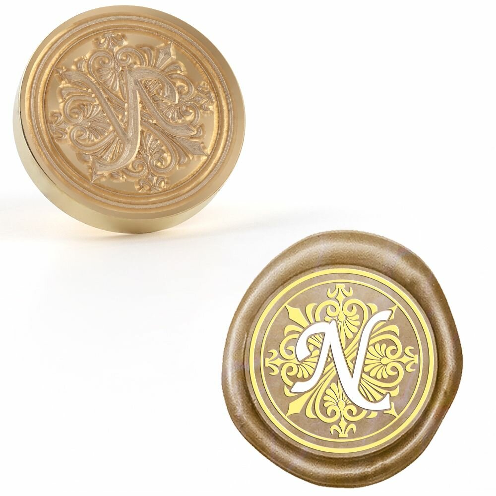 Печать, штамп для оттисков из сургуча Серия Алфавит