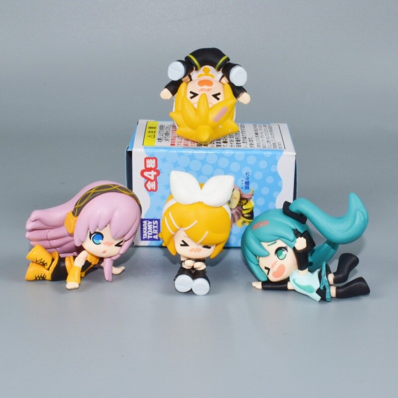 Hatsune Miku падающая поза капсульная игрушка коллекция с Kagamine Rin и Len — 4 уникальных стиля в яркой цветной