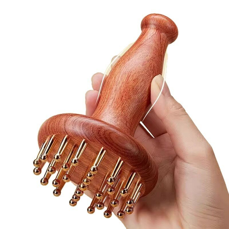 Медная меридианная щетка для всего тела, универсальная чистка с импульсным скребком, магический инструмент для массажа, сжигания жира на животе, щетка для трения ног и живота