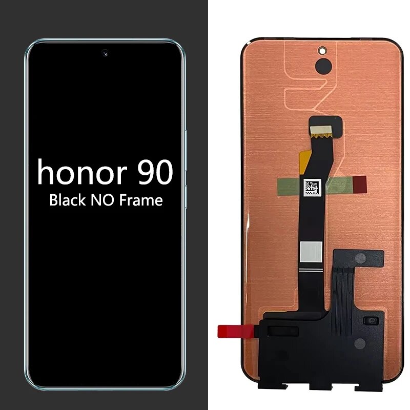 6,7-дюймовый ЖК-дисплей для Huawei Honor 90, преобразователь сенсорного экрана в сборе Honor90 REA-AN00, REA-NX9, дисплей с отпечатками пальцев Black NO Frame