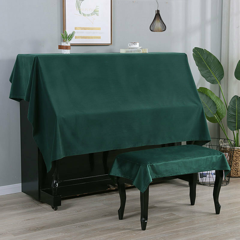 ✅Чехол для пианино, пылезащитный чехол, полупрозрачный чехол, полный чехол, пасторальный простой модный чехол для пианино, скандинавский чехол для стула пианино, европейский и американский стиль