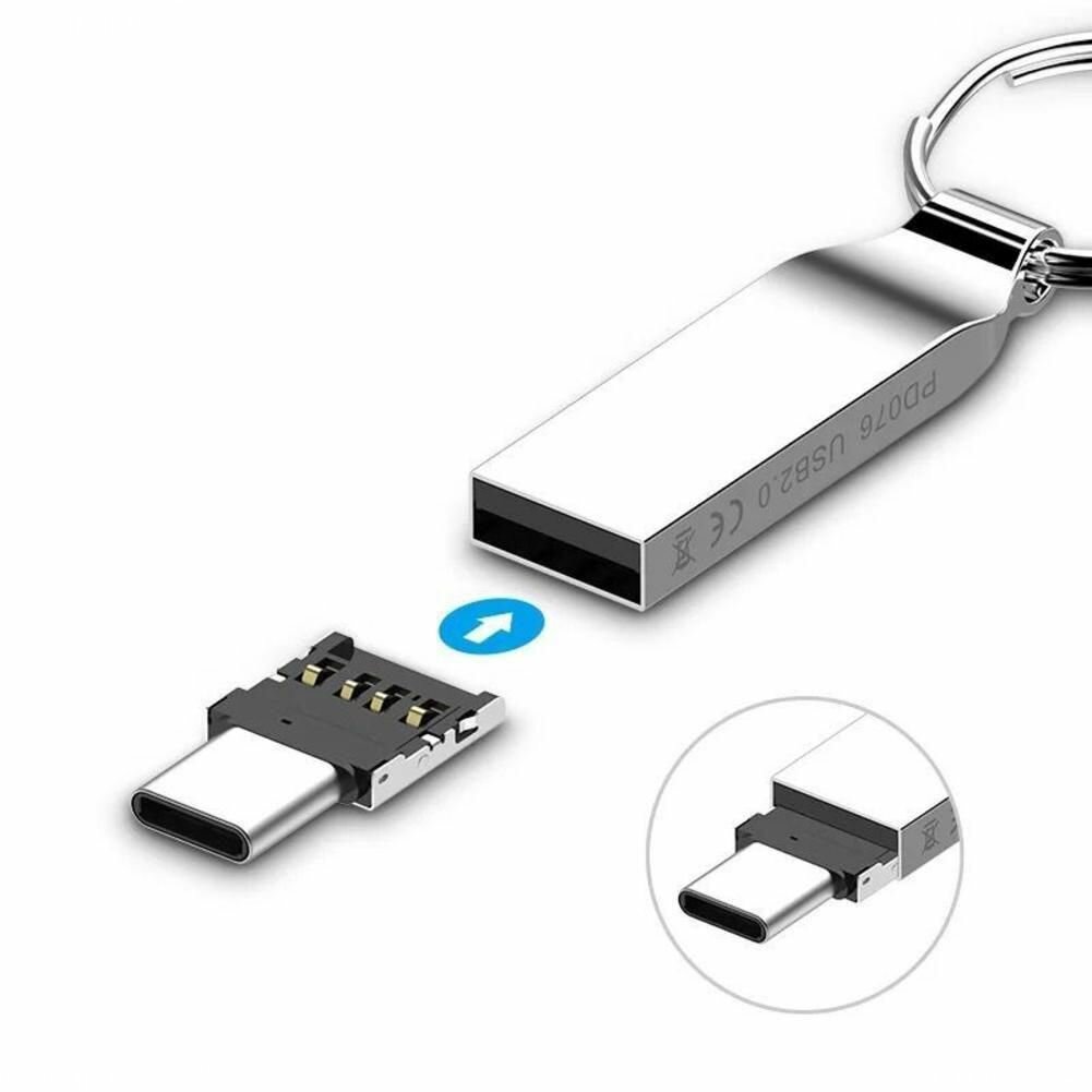 Миниатюра Адаптер USB-Type-C, USB 2.0, Подходит для ноутбуков, планшетов и т. д.