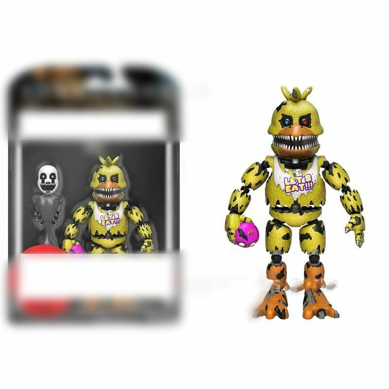 Фигурка аниматроник Кошмарный Фредди фнаф из серии Five Nights at Freddy's