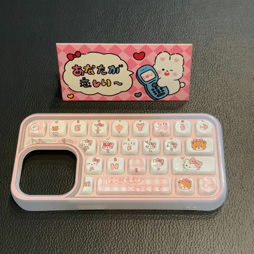 MINISO Hello Kitty Симпатичная детская клавиатура для iPhone 15pro