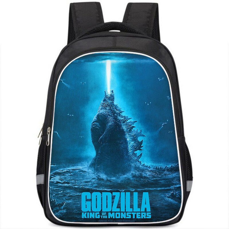Просторный рюкзак Годзилла против Конга для мальчиков с двойным нейлоновым дизайном, стиль L-маленький
