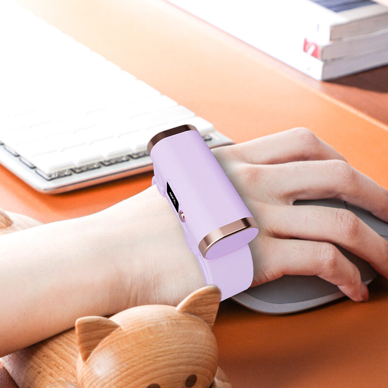 Кросс-бордерный браслет-грелка для рук, мини-портативный 2-в-1, умный контроль температуры, цифровой дисплей, подарок, электрическая грелка для рук