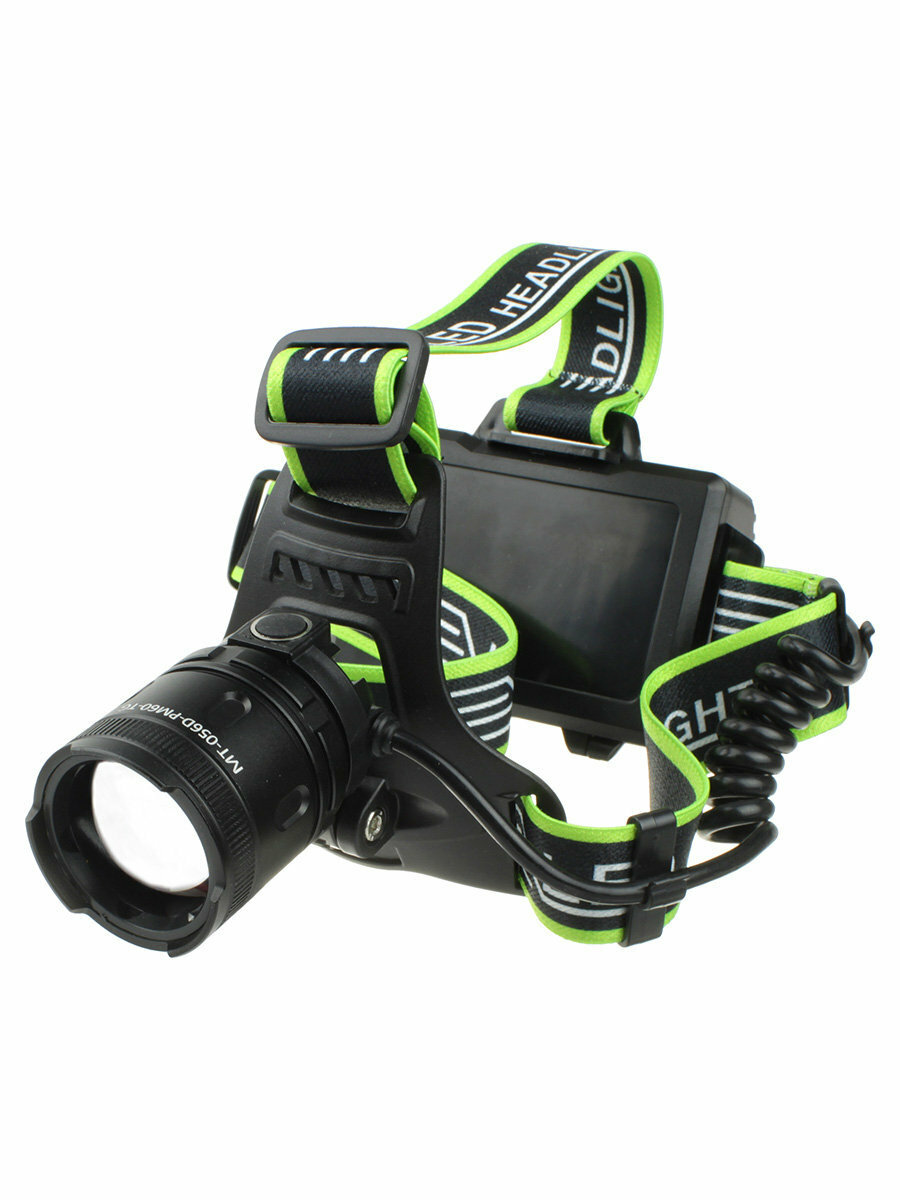 Фонарь Zoom MT-066-PM60-TG головной 1СВД, cob, 3ACC, power bank
