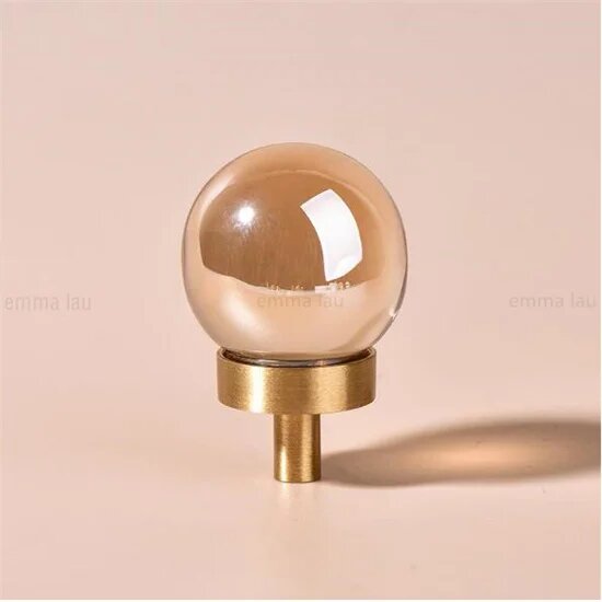 Латунные ручки для шкафов медные pearl 02