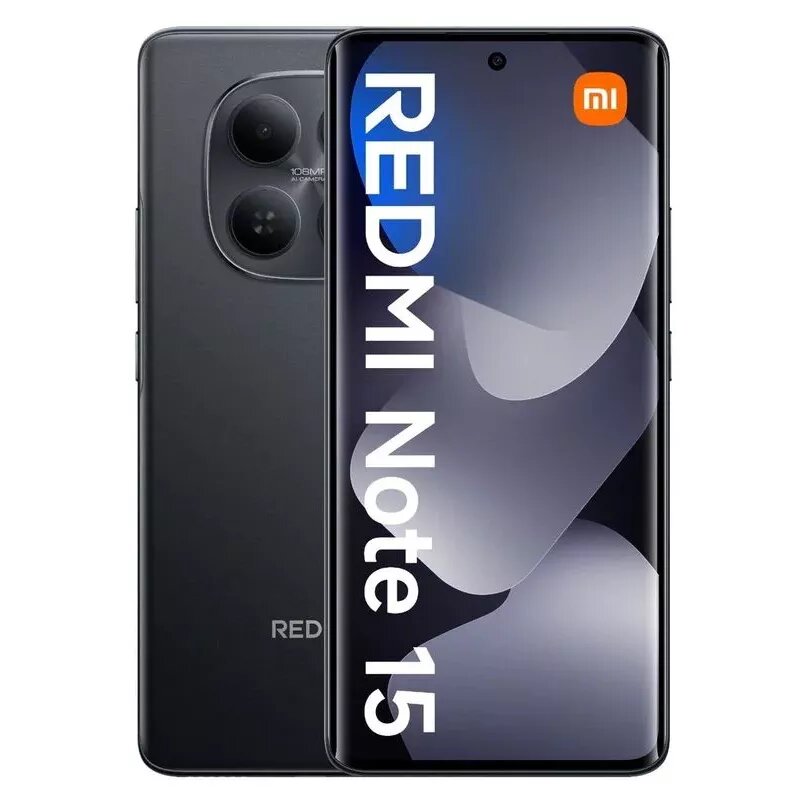 Xiaomi Смартфон Xiaomi Redmi Note 15 4G (8 ГБ, 256 ГБ, Черный, Global, nanoSim+eSim, Без Rustore)